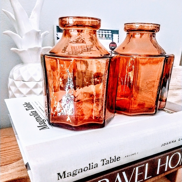 Hearth & Hand | Accents | New Hearth And Hand Magnolia Amber Glass Fall ...
